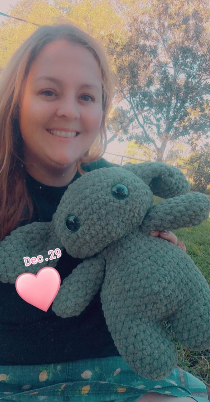 MADE TO ORDER Plush Crochet Large Green Alien Stuffy/crochet/yarn/fiber ...