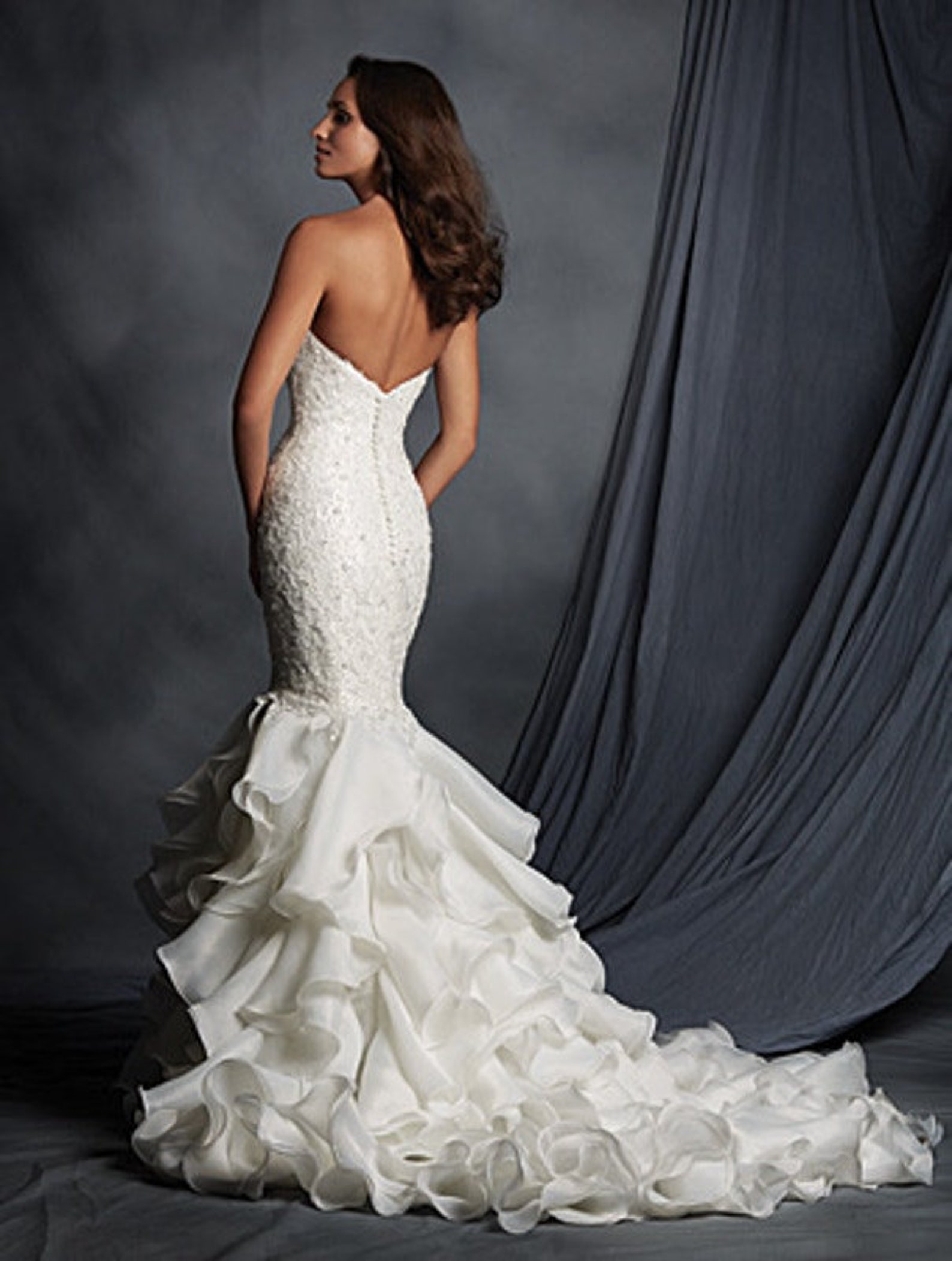 Alfred Angelo Bridal Collection Style 2527 Modern Fit Mermaid Gown With ...