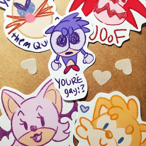 Sonic Stickers - Etsy