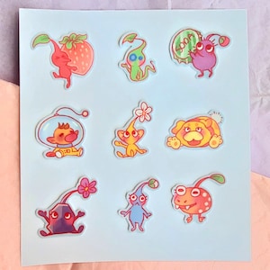 Pikmin Sticker Set Cute - Etsy
