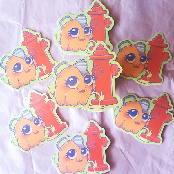 Chainsaw Demon Dog Sticker - Etsy