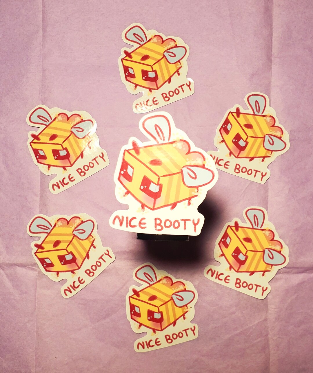 Minecraft Bee Sticker Cute - Etsy