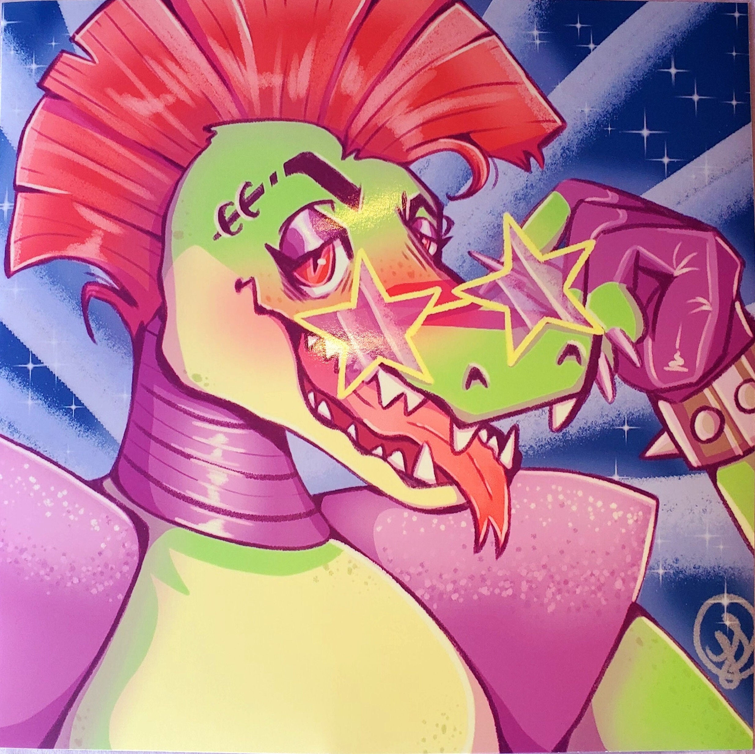FNAF Monty Gator Print - Etsy