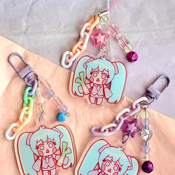 Hatsune Miku Keychain - Etsy