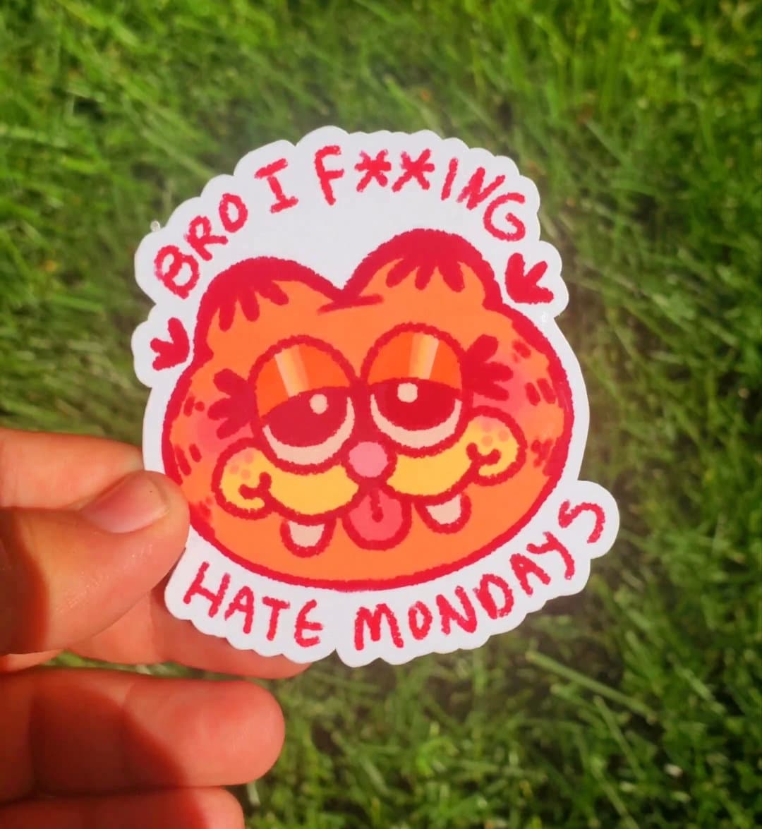 Garfield Sticker Funny - Etsy