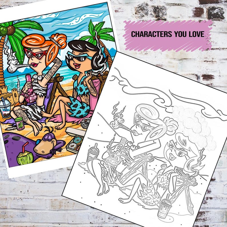 Stoner Princess Coloring Book - Etsy