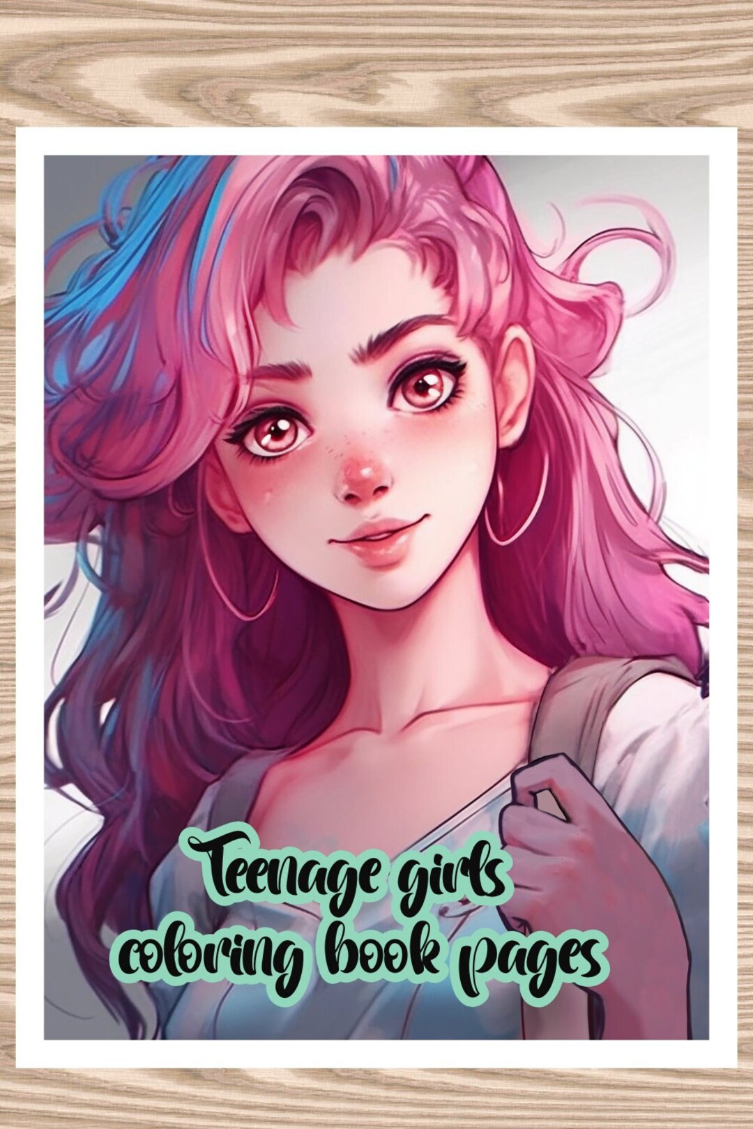 Teenage Girls Coloring Book Pages - Etsy