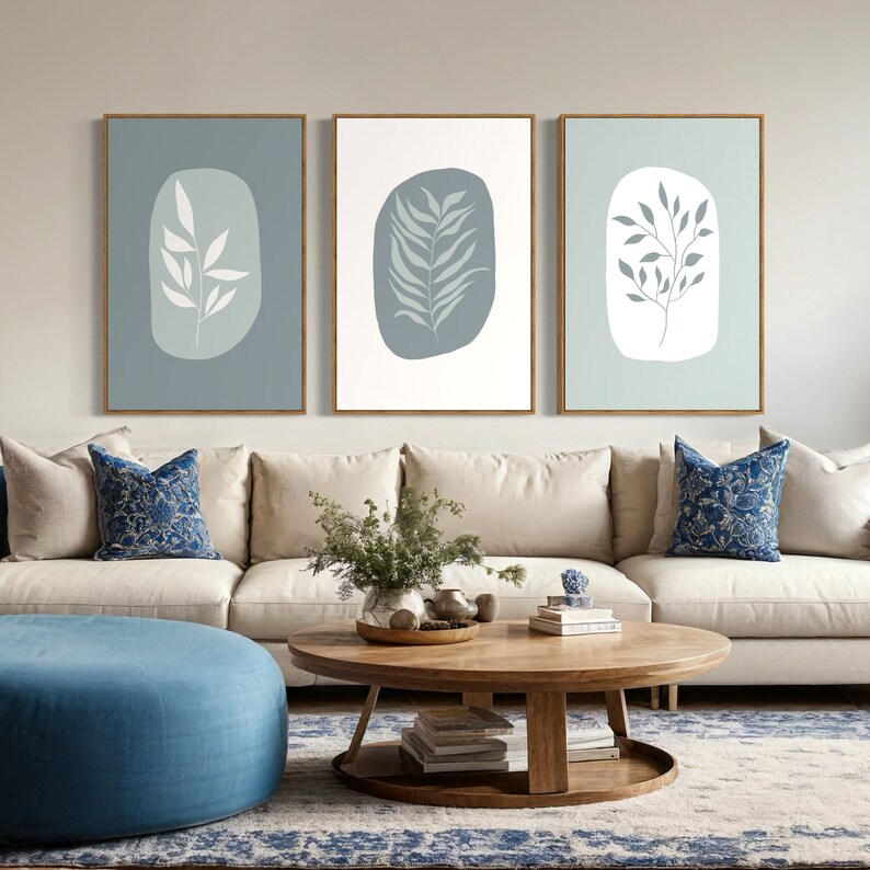 Printable Wall Art, Simple Minimalist Botanical Geometric Abstract ...