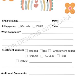 Daycare Form Bundle | Printable Forms for Daycare, School, Preschool ...