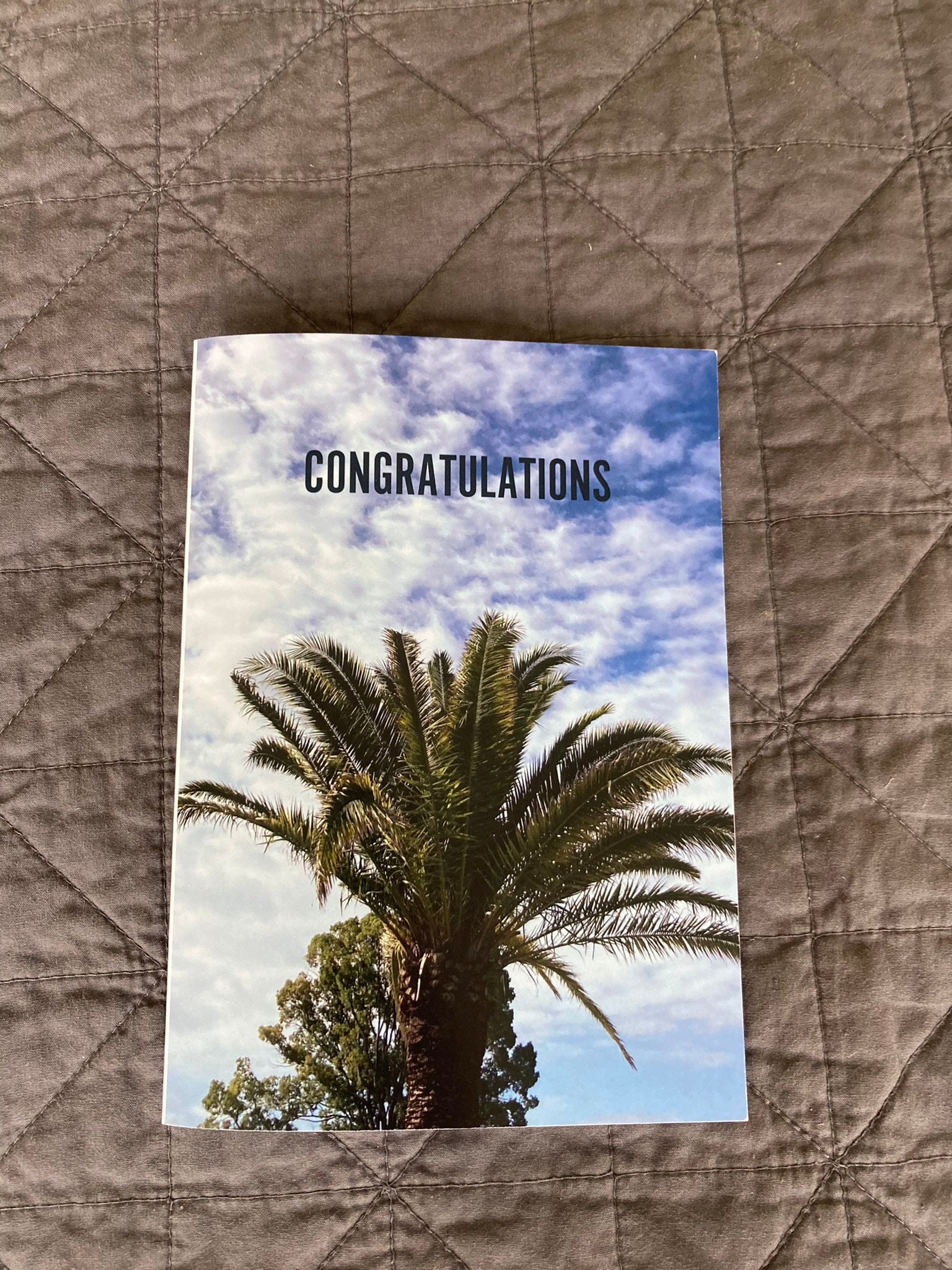 Congratulations Palm Tree Card - Etsy