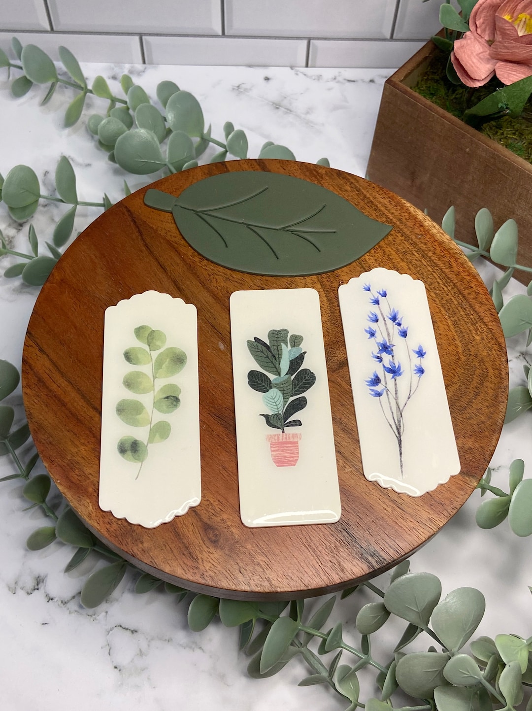 Plant Bookmarks, Bookmarks, Leaf Bookmark, Plants, Polymer Clay ...