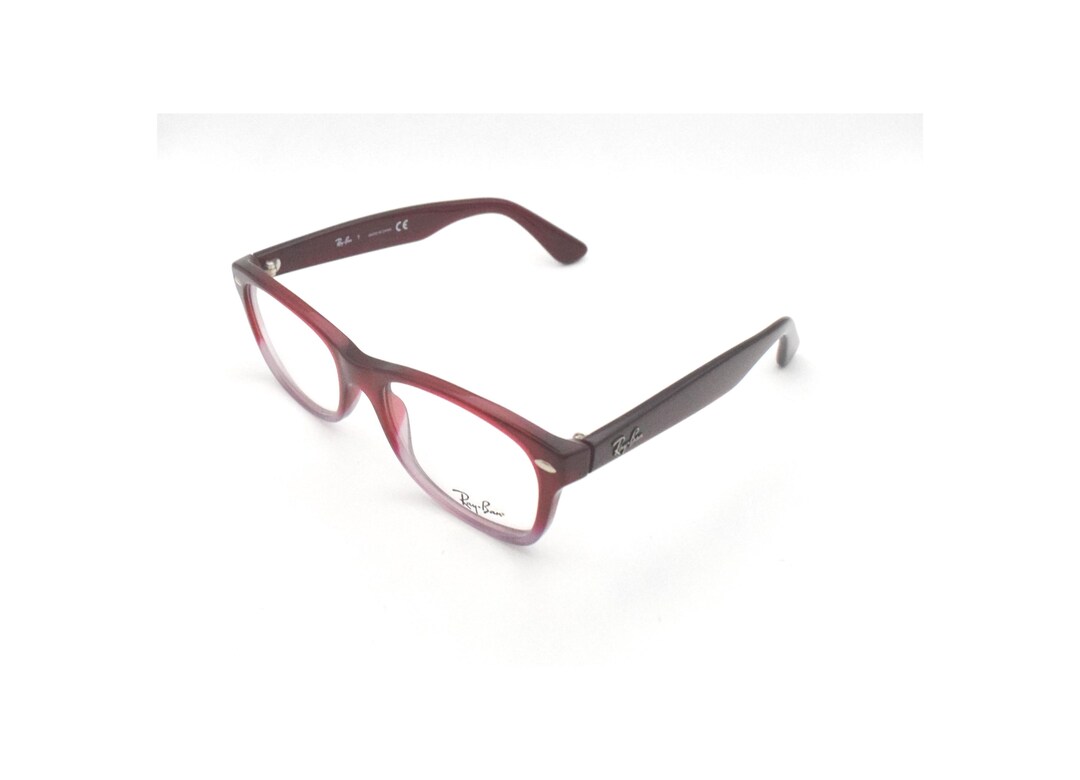 Ray-ban Kids' Eyeglasses RB 1528 3583 Red/purple Clear Split Frame 48mm ...