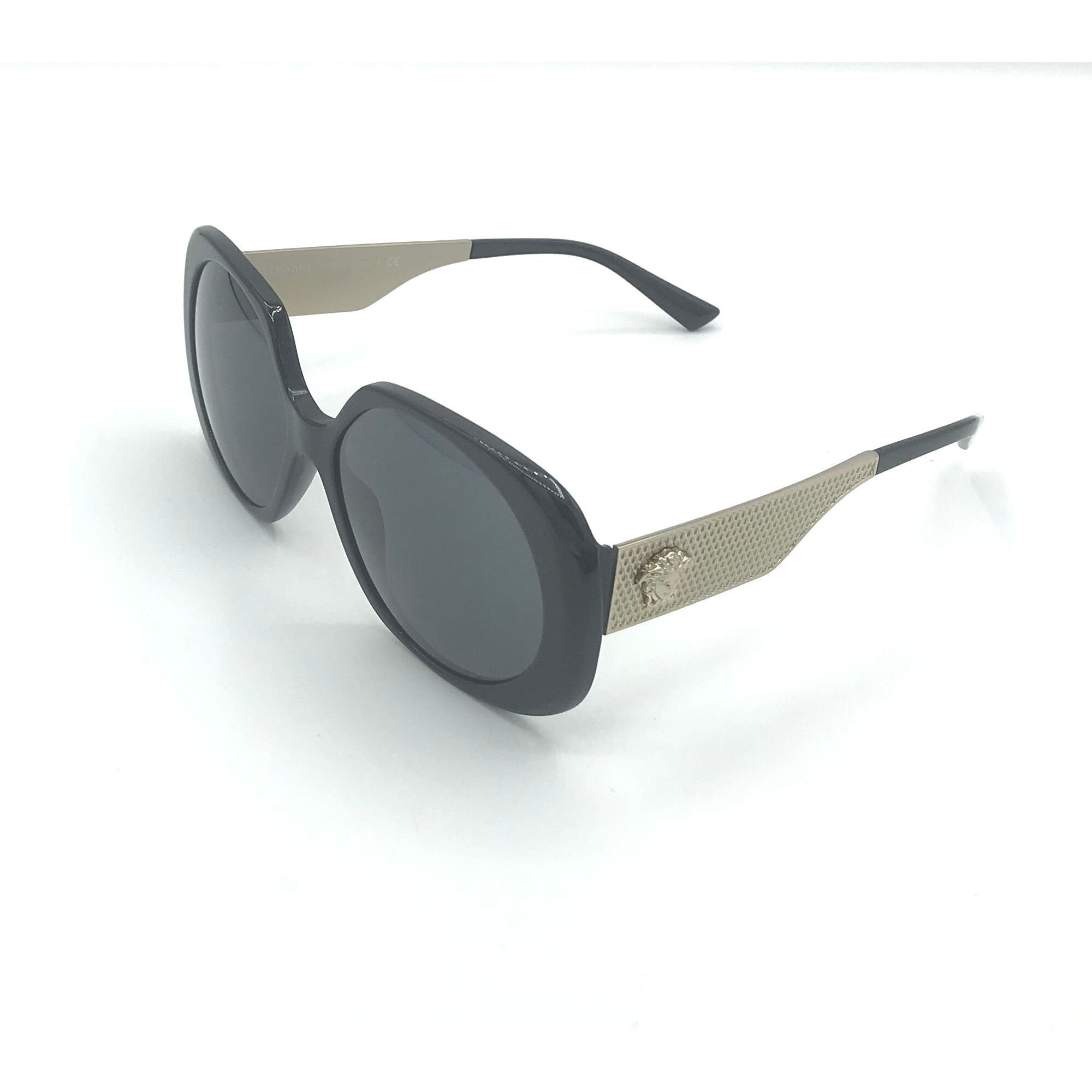 Versace 4331 GB1/81 Black & Gold / Gradient Grey Sunglasses - Etsy