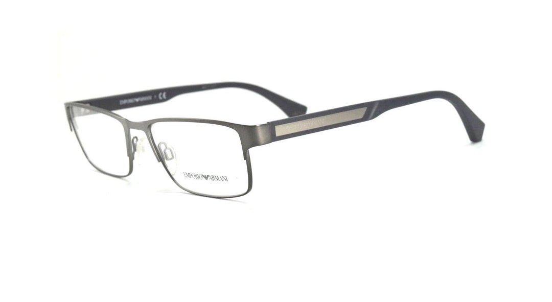 Emporio Armani EA 1035 3096 Eyeglasses Glasses Matte Gunmetal Silver ...