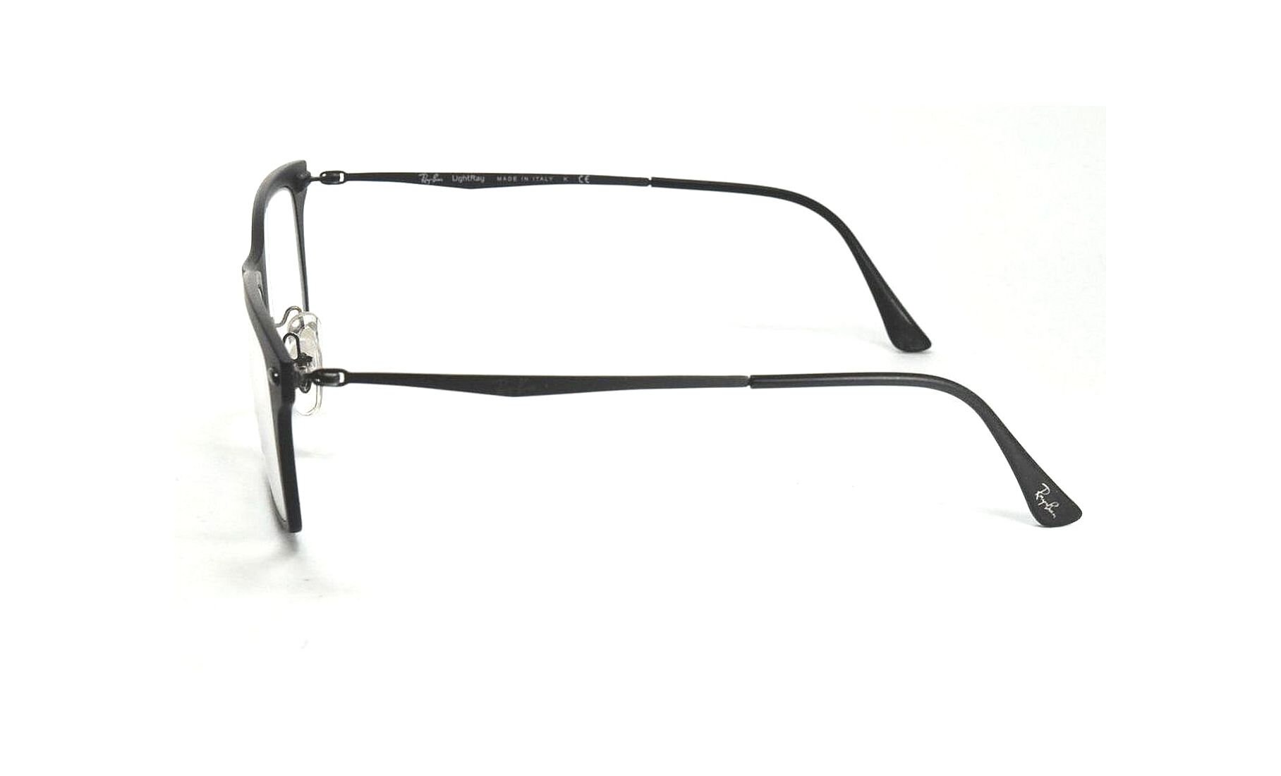 Ray-ban RB 7039 2077 Light Ray Eyeglasses Matte Black Frame 53 Mm - Etsy