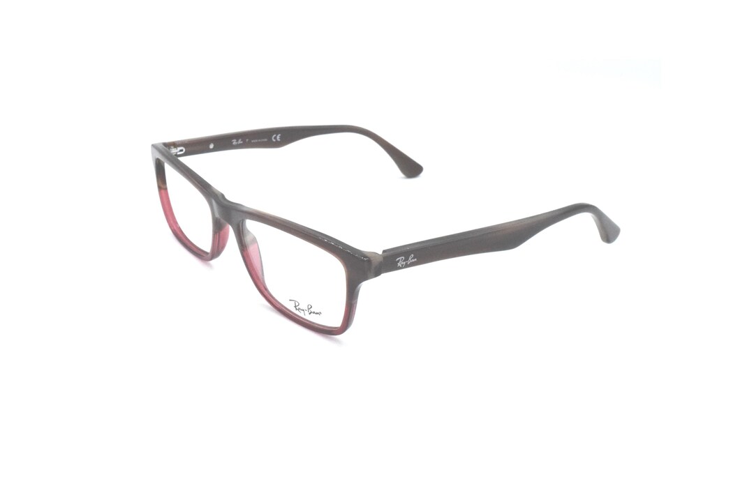 Ray-ban RB 5279 5541 Eyeglasses Brown Horn Red Frame 55 Mm + RB Case - Etsy