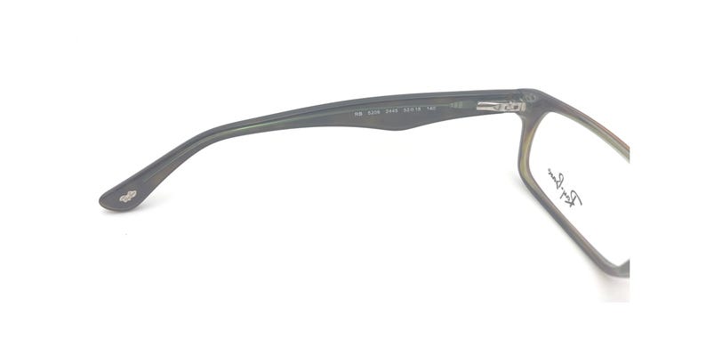 Ray-ban RB 5206 2445 Havana and Green Colorway Eyeglasses Frames 52 Mm+ ...