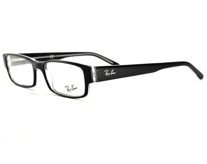 Ray-ban RB 7039 2077 Light Ray Eyeglasses Matte Black Frame 53 Mm - Etsy