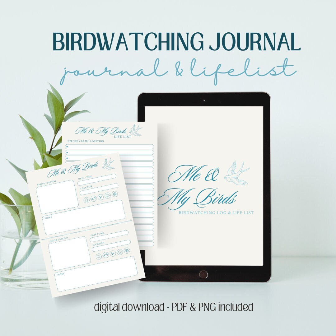 Birdwatching Journal - Log and Lifelist - Hobbyist Birdwatcher and ...