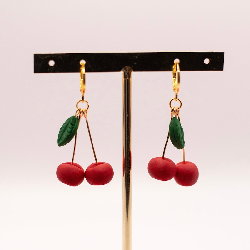 Cherry Earrings - Etsy