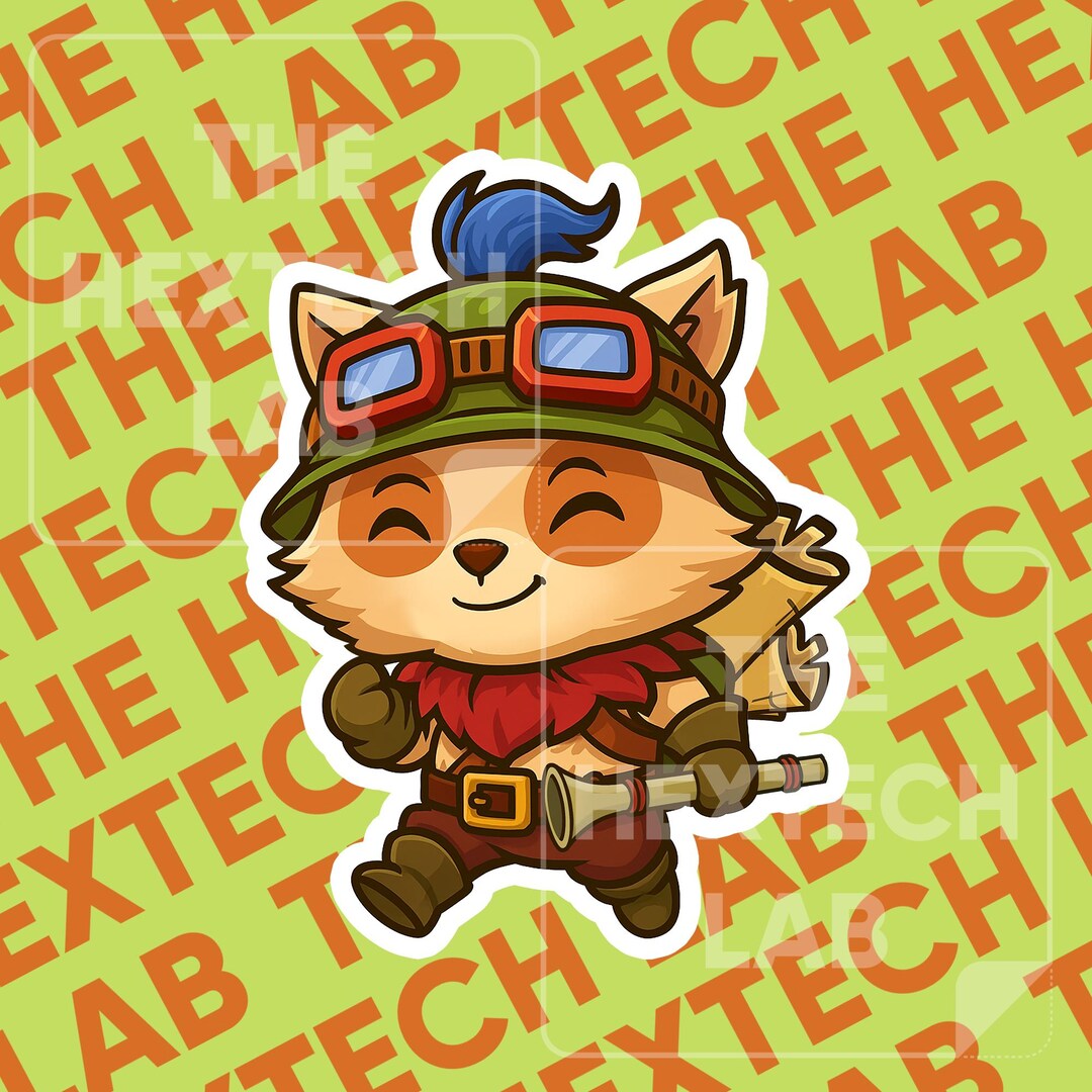 Chibi Teemo Sticker: League of Legends Gamer Laptop Decal - Etsy