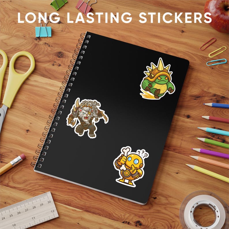 Chibi Kindred Sticker: League of Legends Vinyl Decal - Lamb & Wolf - Etsy