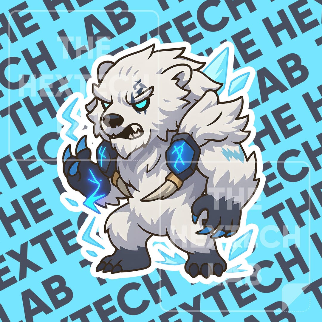 Volibear League of Legends Sticker: Chibi Bear Gaming Decal - Etsy