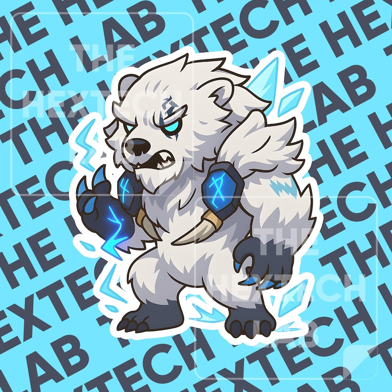 Volibear League of Legends Sticker: Chibi Bear Gaming Decal - Etsy