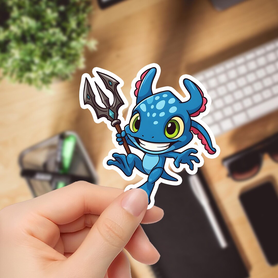 Chibi Fizz Sticker – League of Legends Tidal Trickster Vinyl Decal - Etsy