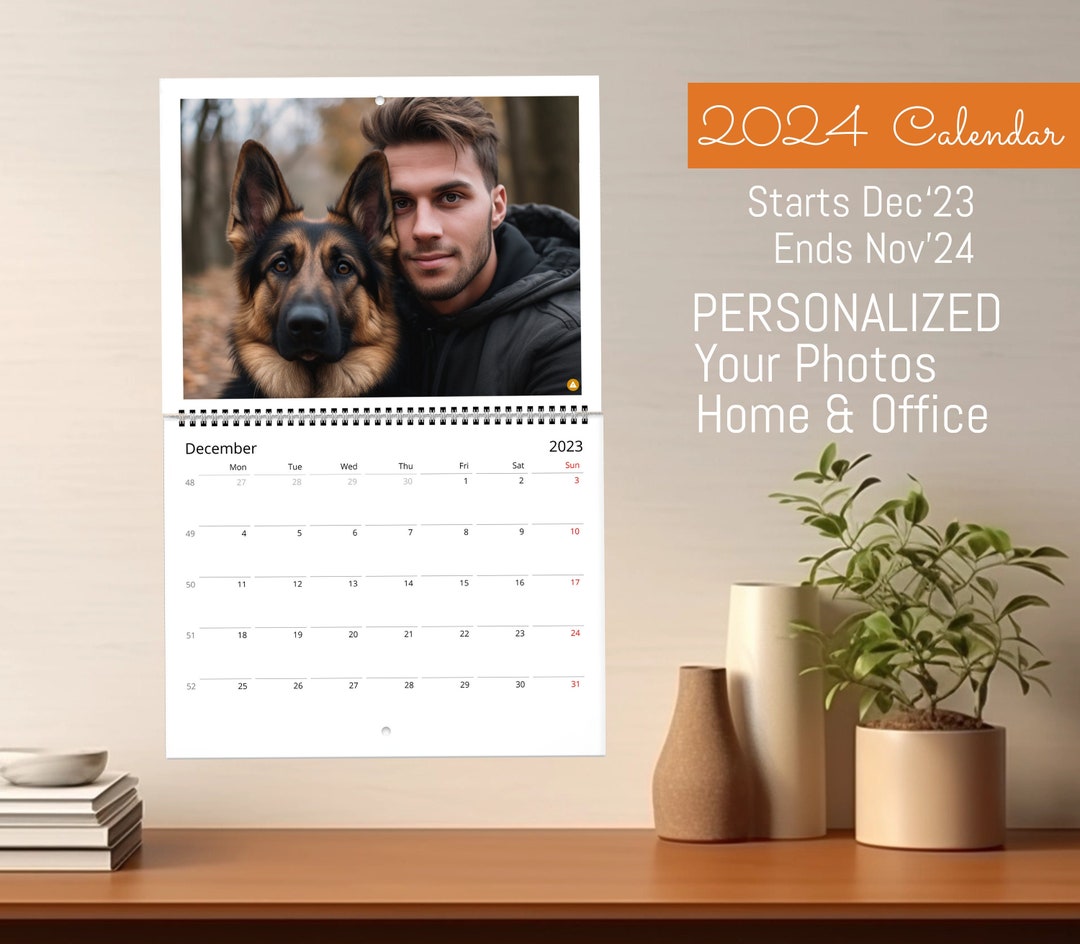 Personalized Calendar With Your Photos Custom Office Wall Calendar Gift ...