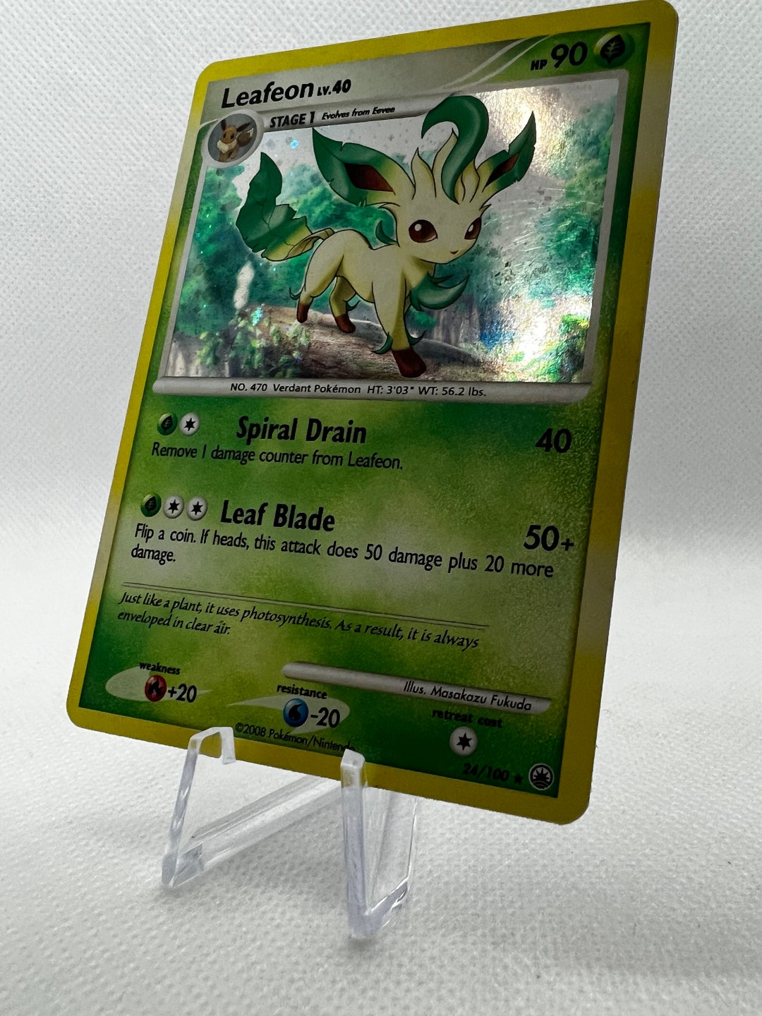 Tesla Key Card. Made Into a Pokémon Card Leafeon - Etsy