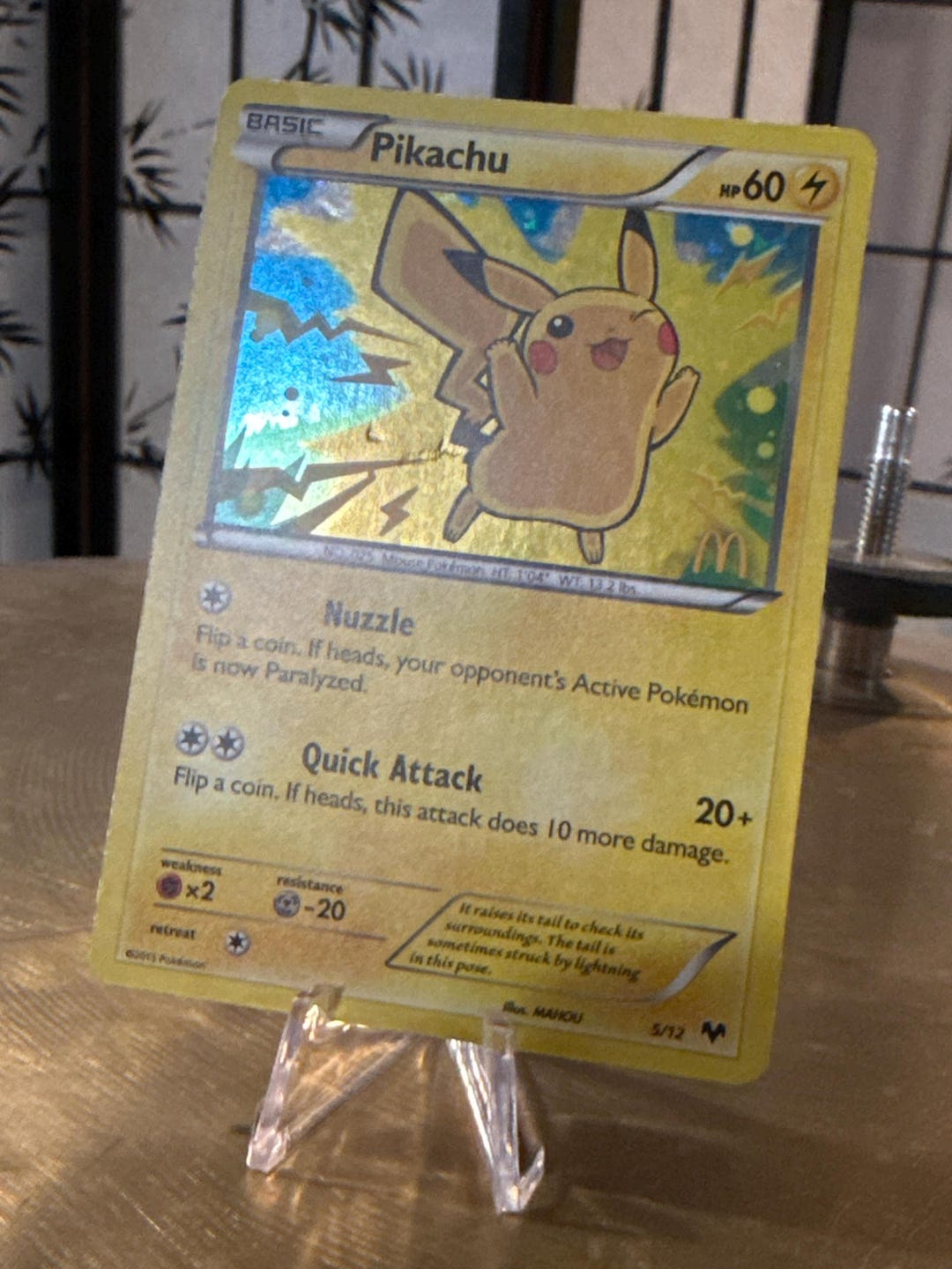 Tesla Key Card. Made Into a Pokémon Card Pikachu (mcdonald’s Promo Card ...