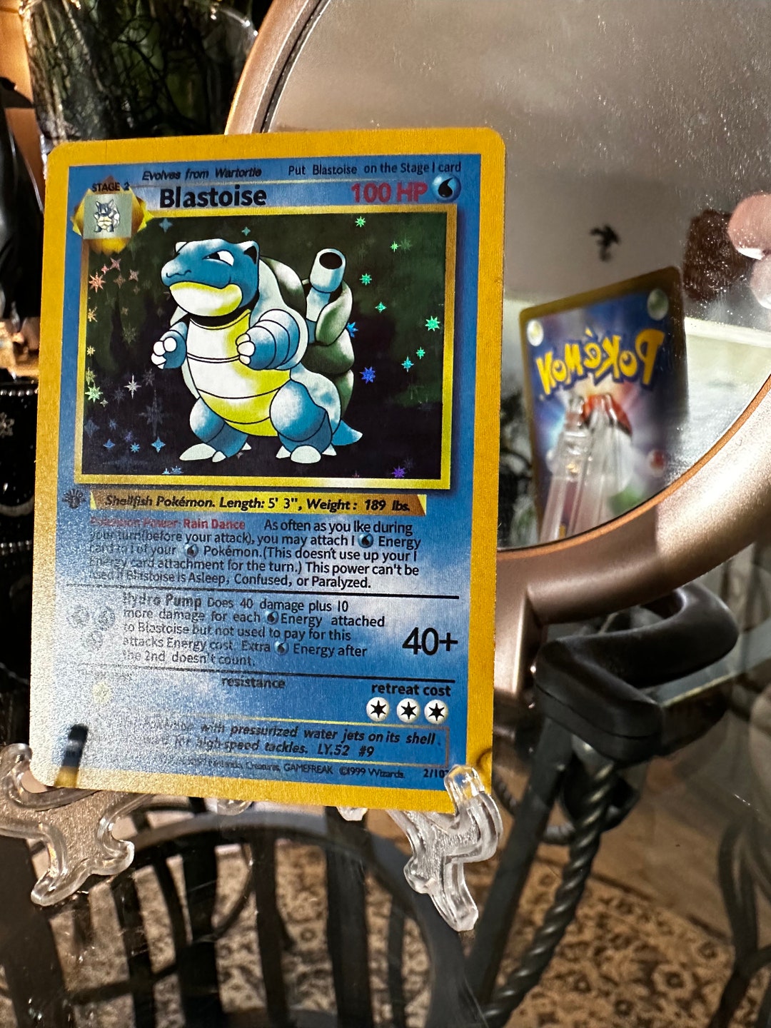 Tesla Key Card. Made Into a Pokémon Card Blastoisejapanese Style Back ...