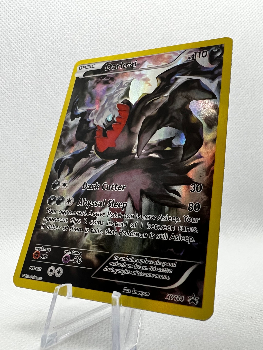 Tesla Key Card. Made Into a Pokémon Card Darkrai - Etsy