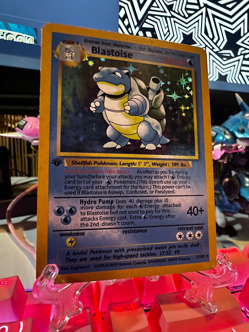 Tesla Key Card. Made Into a Pokémon Card Blastoise - Etsy