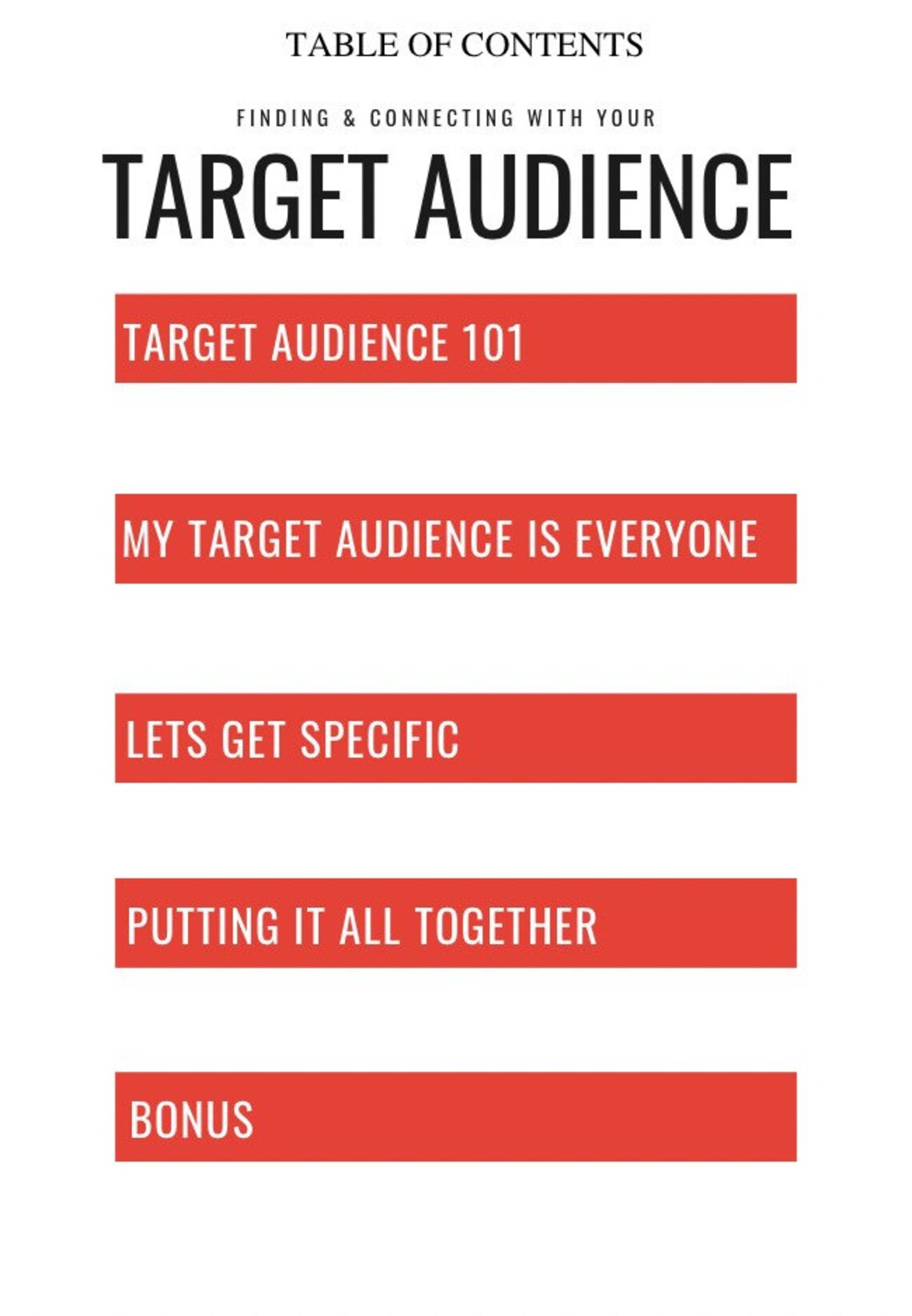 Target Audience Workbook| Target Customer Template| Business Marketing ...