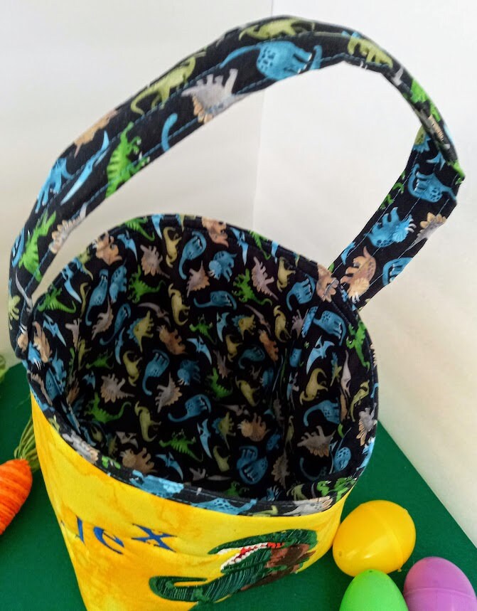 Custom T-rex Easter Basket - Etsy