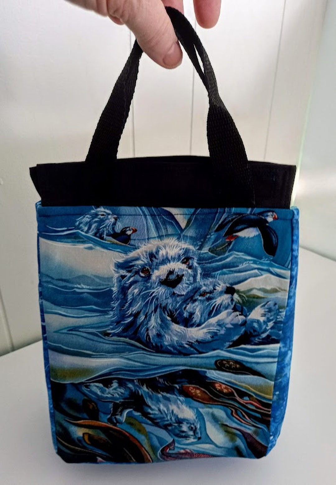 Sea Otters & Dolphin Lunch Sack - Etsy