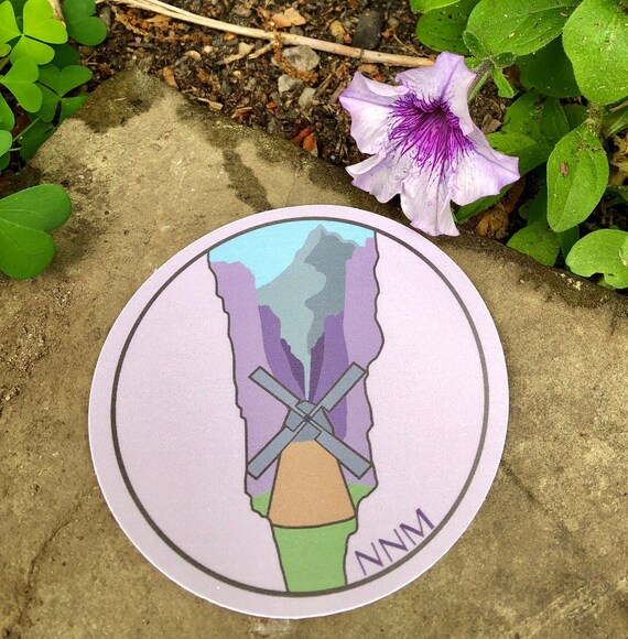 North Notch Mill Sticker / Logo Sticker / Windmill Sticker / - Etsy