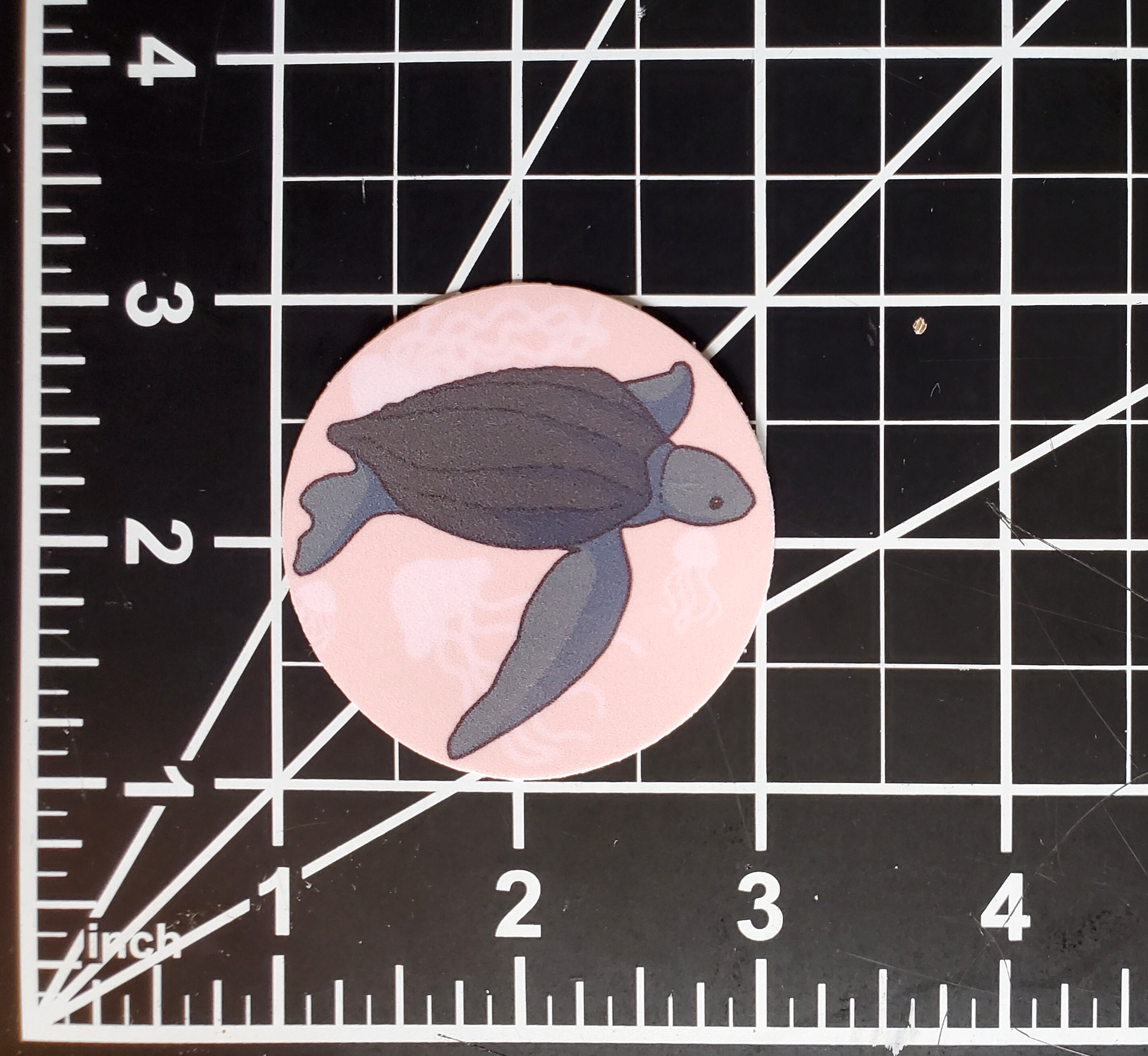 Leatherback Sea Turtle Vinyl Sticker - Pink Variation / Turtle Sticker ...
