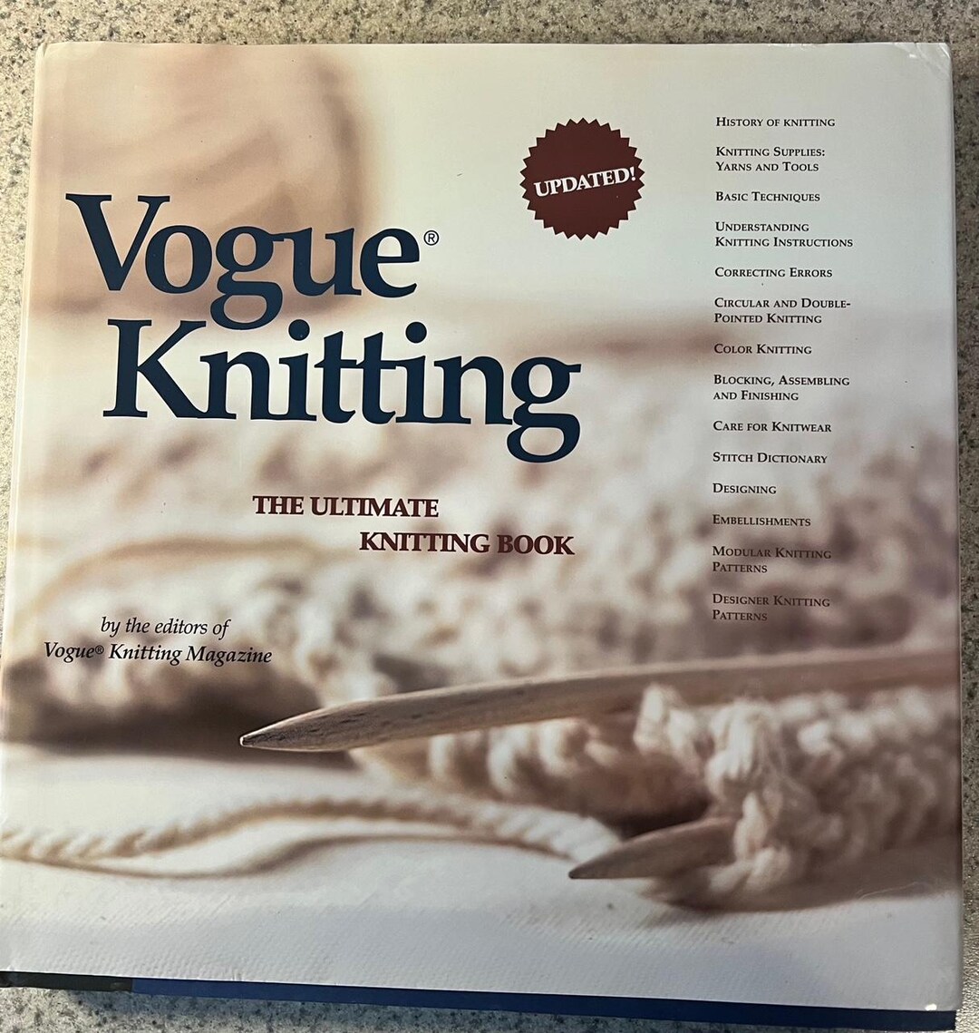 Vintage Vogue Knitting, the Ultimate Knitting Book (2002) - Etsy