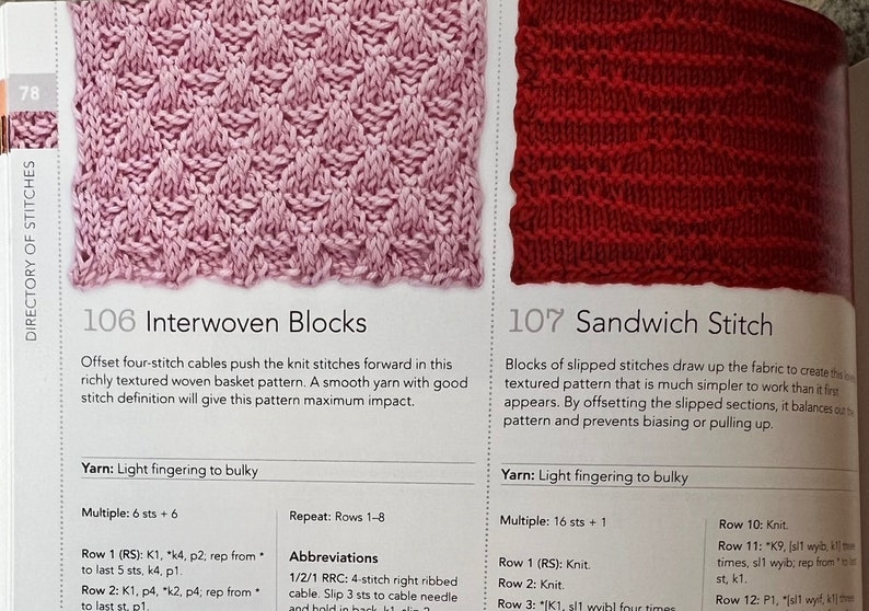 Knit Stitch Dictionary, by Debbie Tomkies (2015) - Etsy