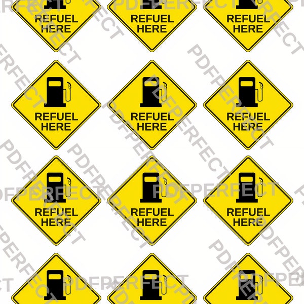 Refuel Here Sign - Etsy