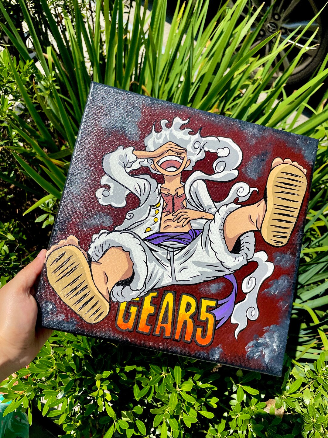 Handmade Anime Canvas Painting 10x10in Anime Wall Art Anime Art - Etsy