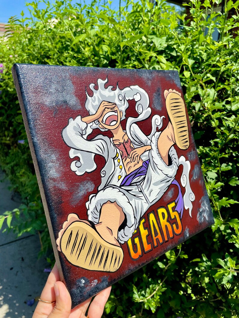 Handmade Anime Canvas Painting 10x10in Anime Wall Art Anime Art - Etsy