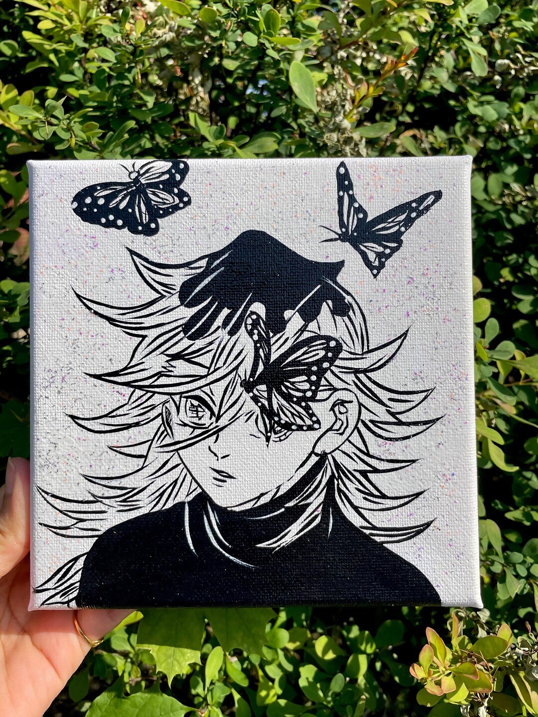 Handmade Manga Anime Canvas Painting - Etsy