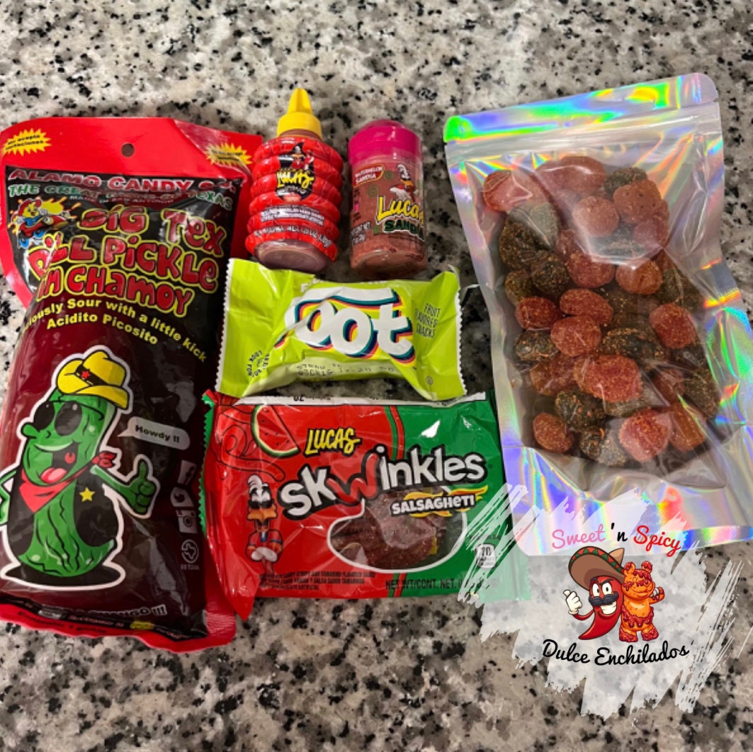 Chamoy Pickle Kit / Mexican Candy / Sweet and Spicy Pickle - Etsy