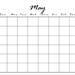 Printable Calendars With No Dates or Numbers - Etsy