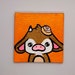 Kawaii Cinnamon Cow (mini Magnet Painting) - Etsy
