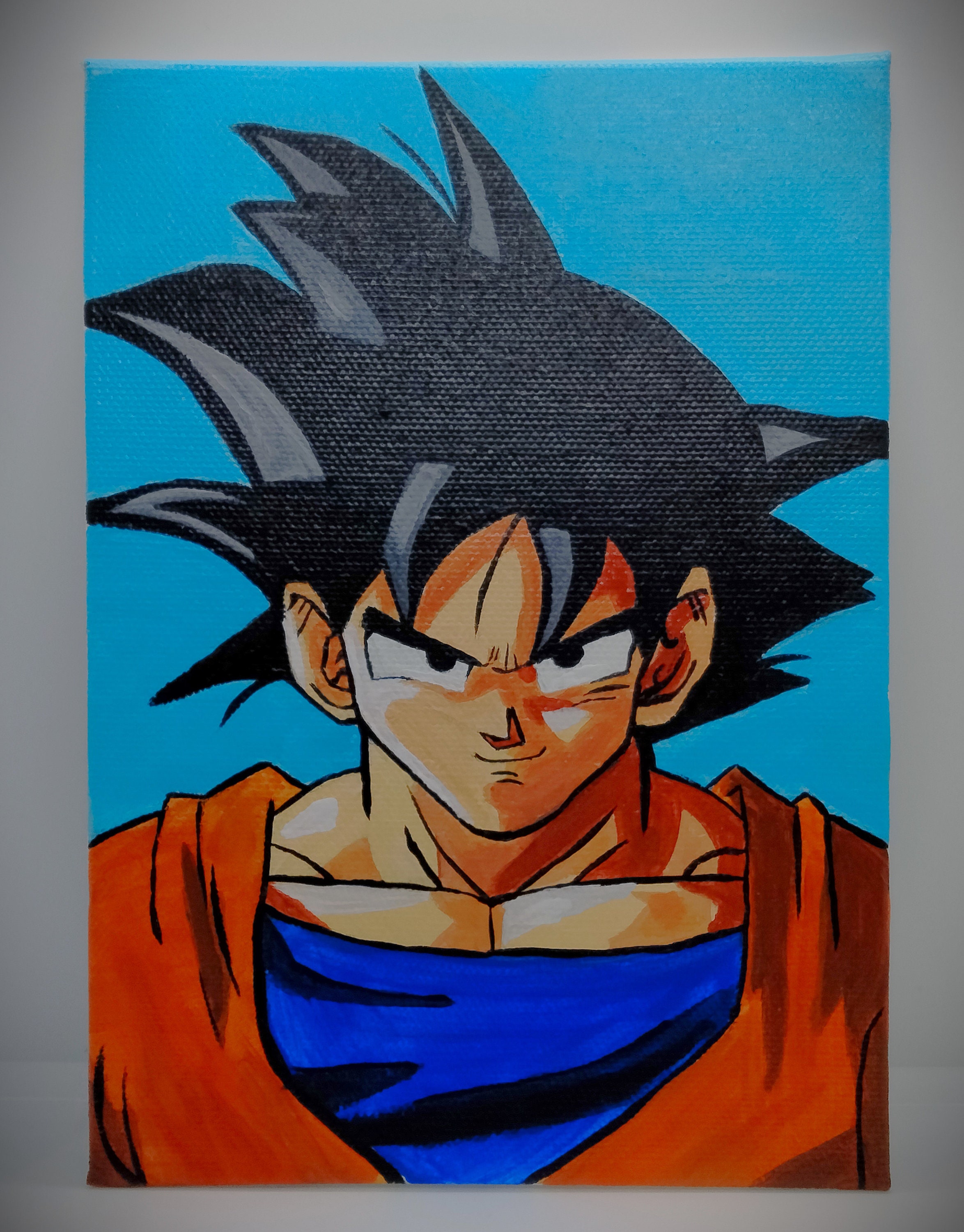 Goku acrylic Painting 2024 - Etsy